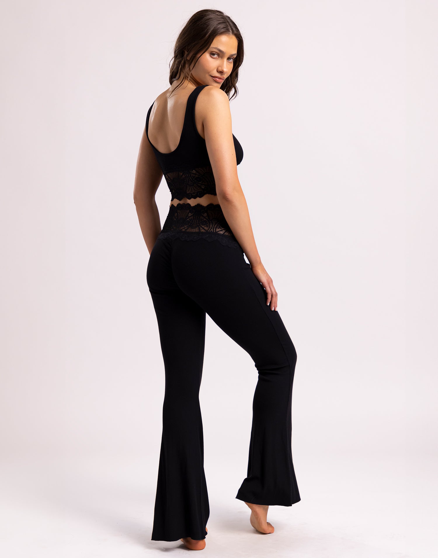 Anise Lounge Pant in Black | Beach Bunny Swimwear
