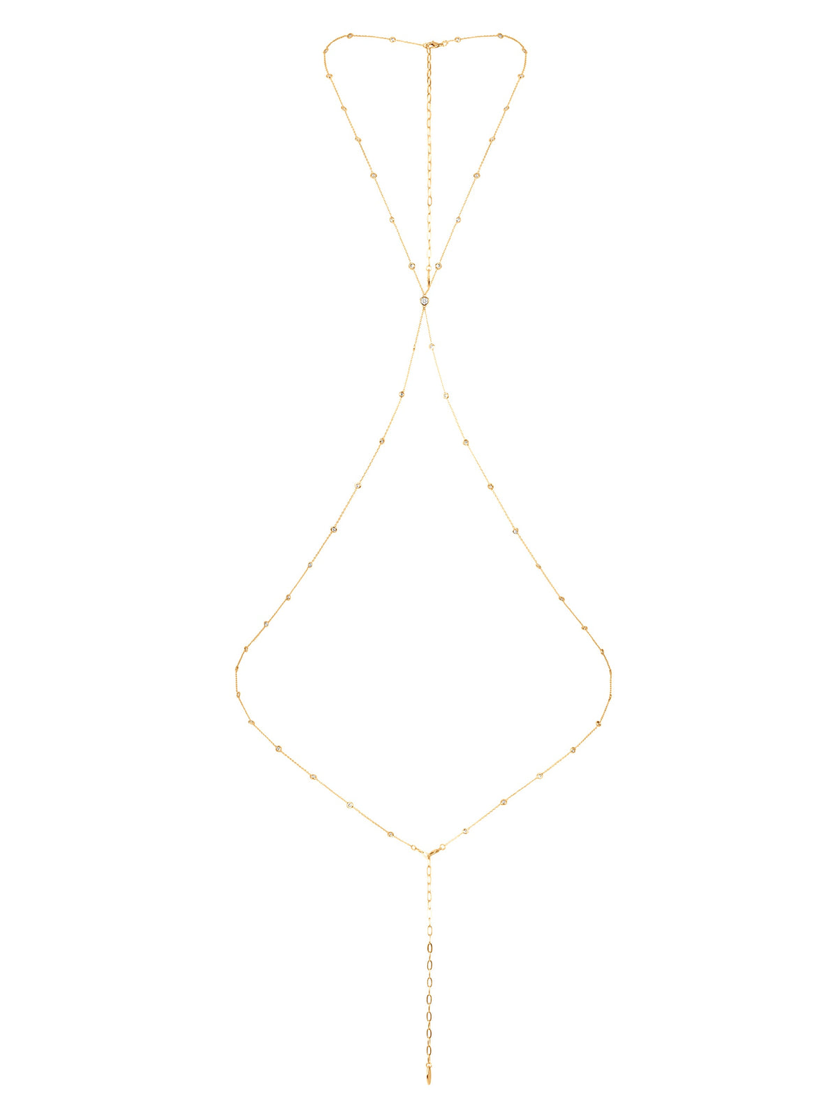 Simple Crystal X Body Chain | Beach Bunny Swimwear